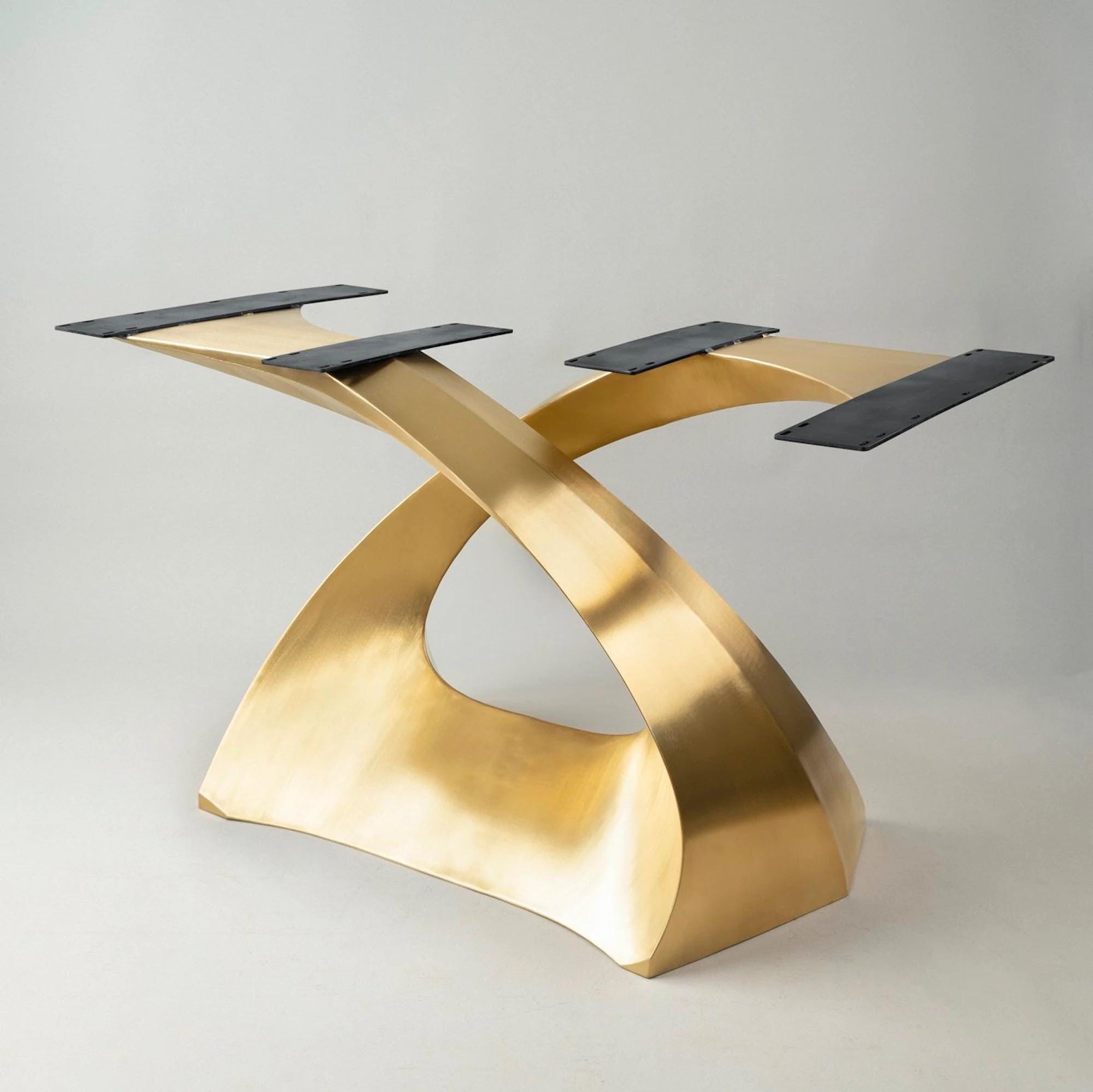 Gold Table Base, Pedestal Base Metal Handmade Furniture Legs 307 Tulipe ...