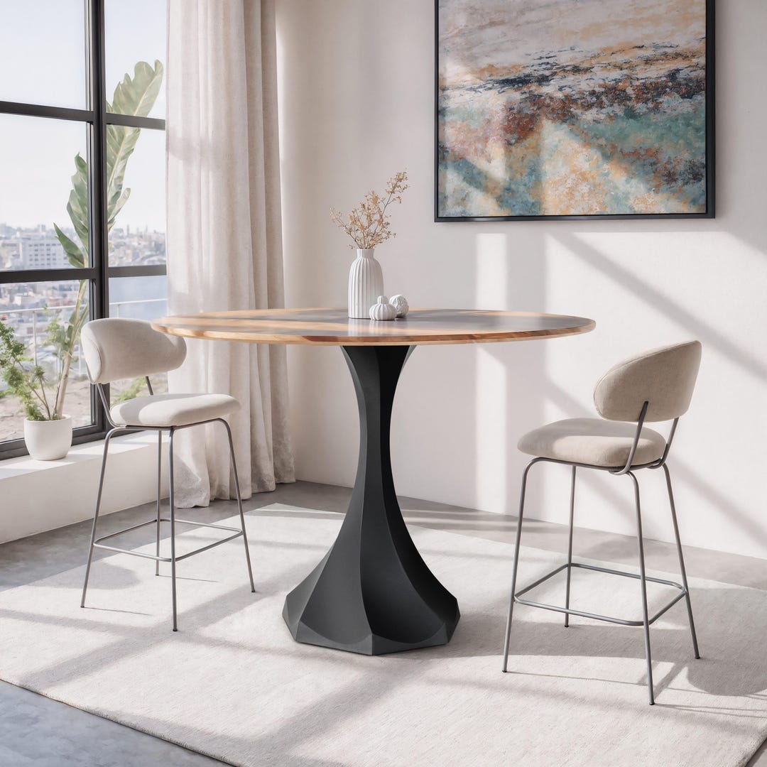 Metal Counter Table Base, 622/623 Lithe 34" H, Custom Furniture Legs ...