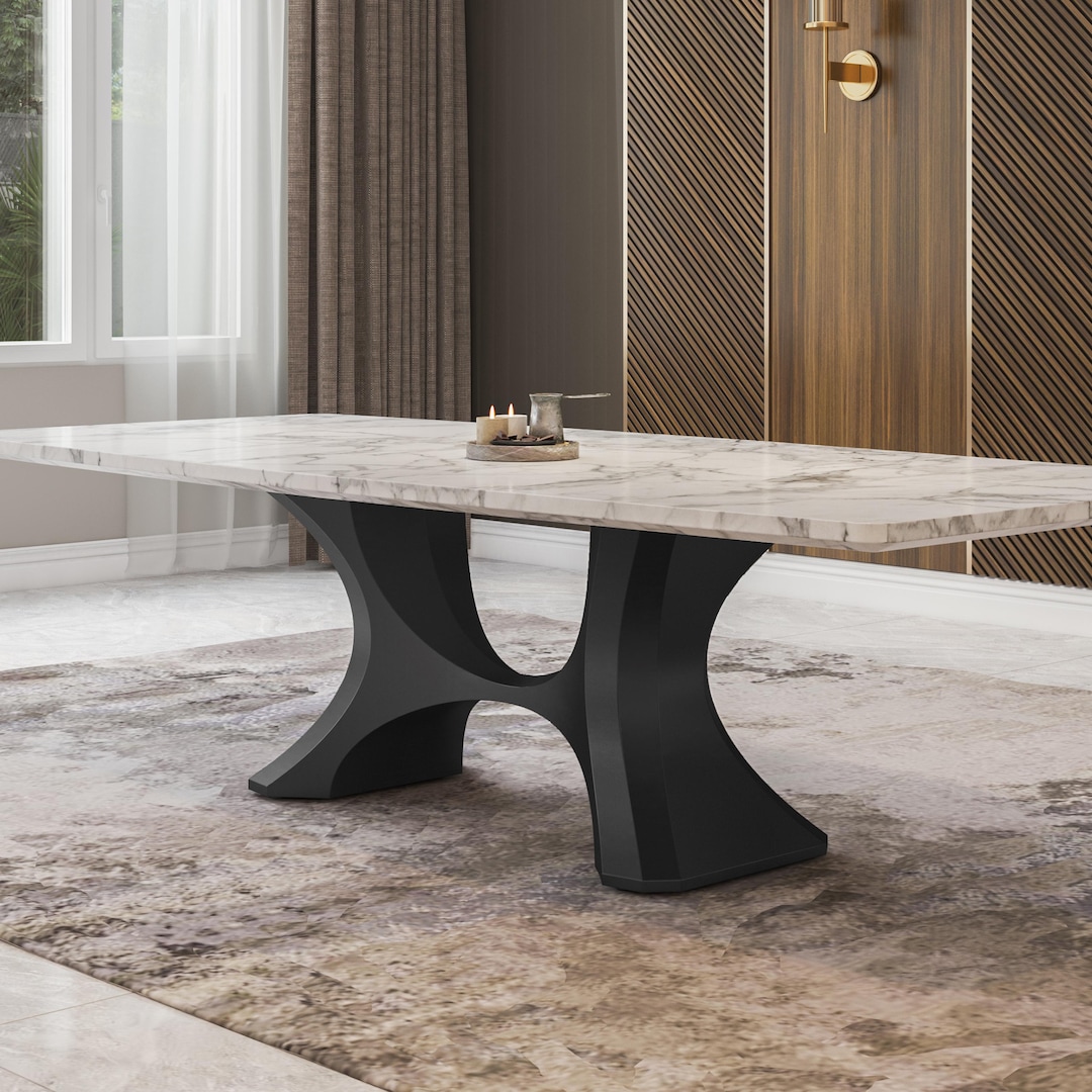 Dining Table Base 310 Hoshi 28" H, Handmade Furniture Legs for Kitchen ...