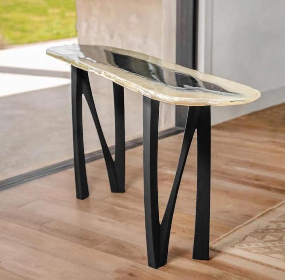 Metal Console Table Legs 210 Norah 28" H, Set of 2 for Rustic Dining ...