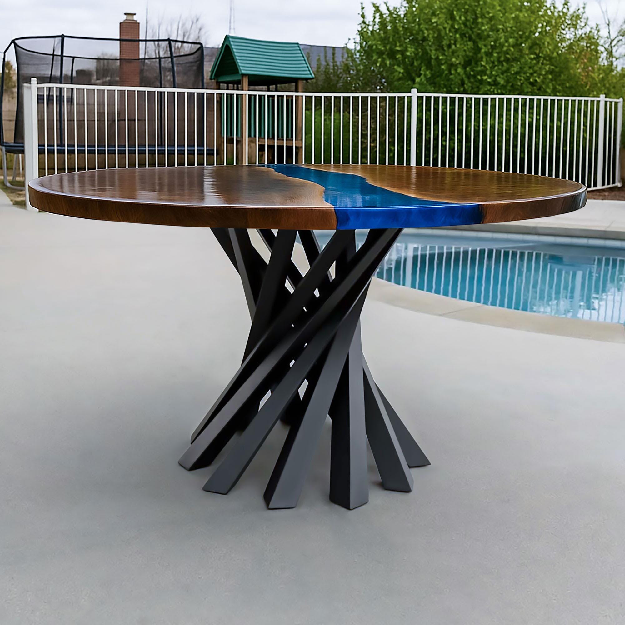 Table Base, Kitchen Table Base 28H | Only Base for Mid-centurty Modern ...