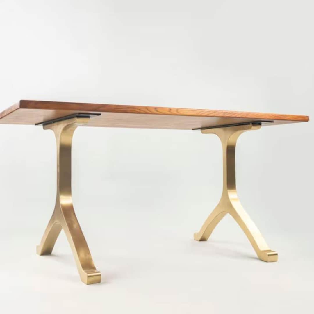 Gold Table Legs, Metal Table Legs | Handmade Furniture, Custom Table ...