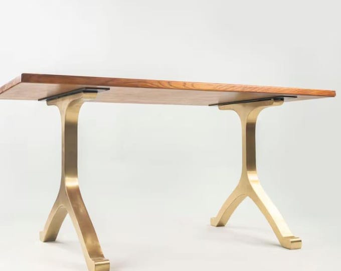 Wishbone Cast Iron Dining Table Legs (H28 X W27) - Pair - Etsy