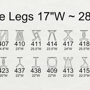 Table Legs, Desk Legs Handmade Furniture Legs, DIY Table Legs 413 Ramo ...