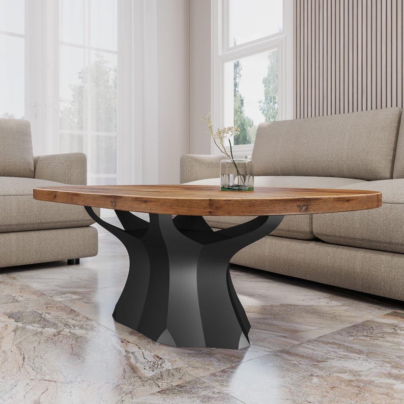 Handmade Metal Table Legs, Coffee Table Base, 215 Namu 16H - Etsy