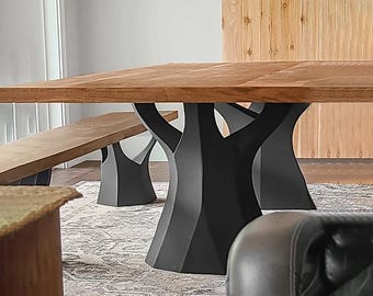 Table Legs Desk Legs h28 only ONE Leg DIY Steel Furniture Legs Metal Table Legs for Dining Table Flowyline Design 413 Ramo Etsy