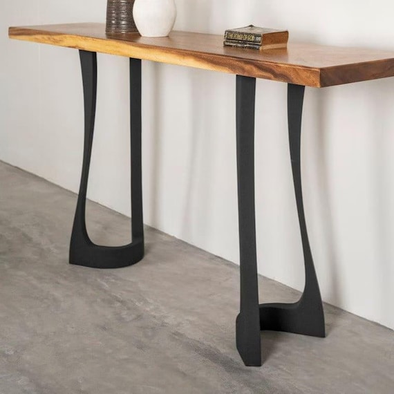 Counter Table Legs Side Table Legs Table Legs Bar Table Legs 605 Uzar 34H Set of 2 for Modern Rustic and Farmhouse Tables Flowyline Etsy
