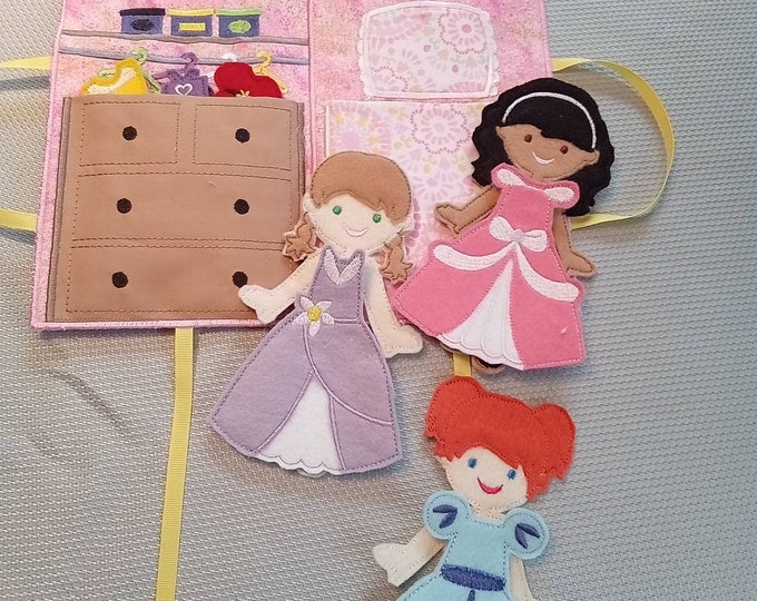 Quiet Time Felt Dolls. Pretend Dress up and Closet. - Etsy