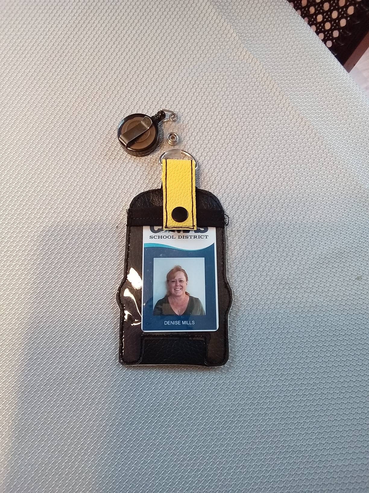 School Bus ID Badge Holder - Etsy