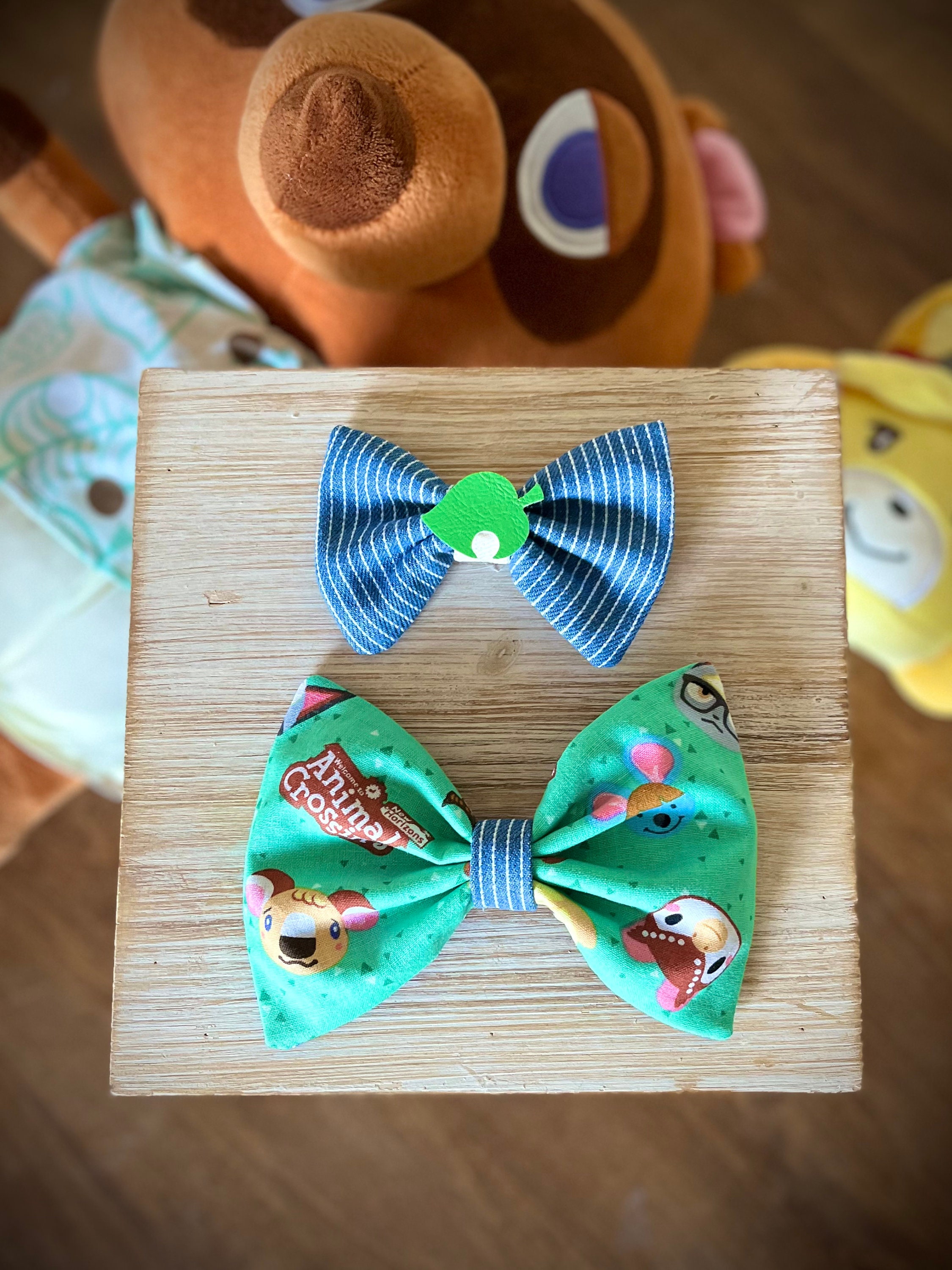 Animal Crossing Inspired Hair Bows Set - Etsy