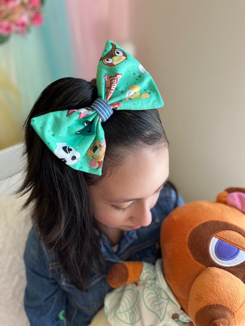 Animal Crossing Inspired Hair Bows Set - Etsy
