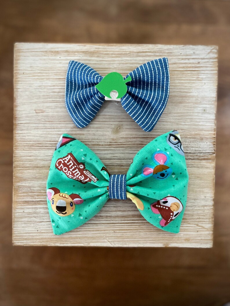 Animal Crossing Inspired Hair Bows Set - Etsy