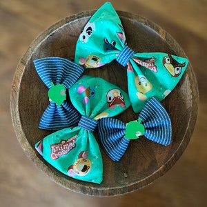Animal Crossing Inspired Hair Bows Set - Etsy