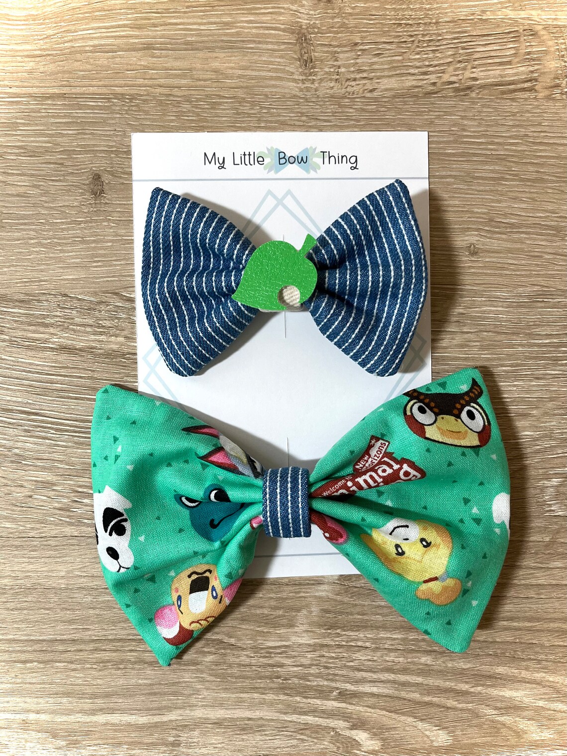 Animal Crossing Inspired Hair Bows Set - Etsy