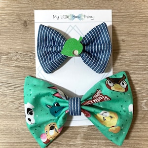 Animal Crossing Inspired Hair Bows Set - Etsy