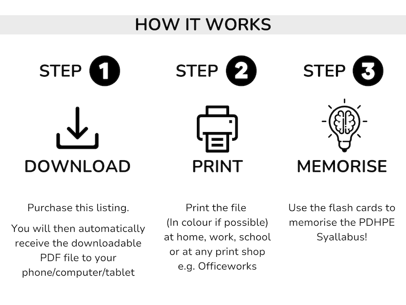 PDHPE - First Aid Flash Cards - Preliminary Course - Etsy