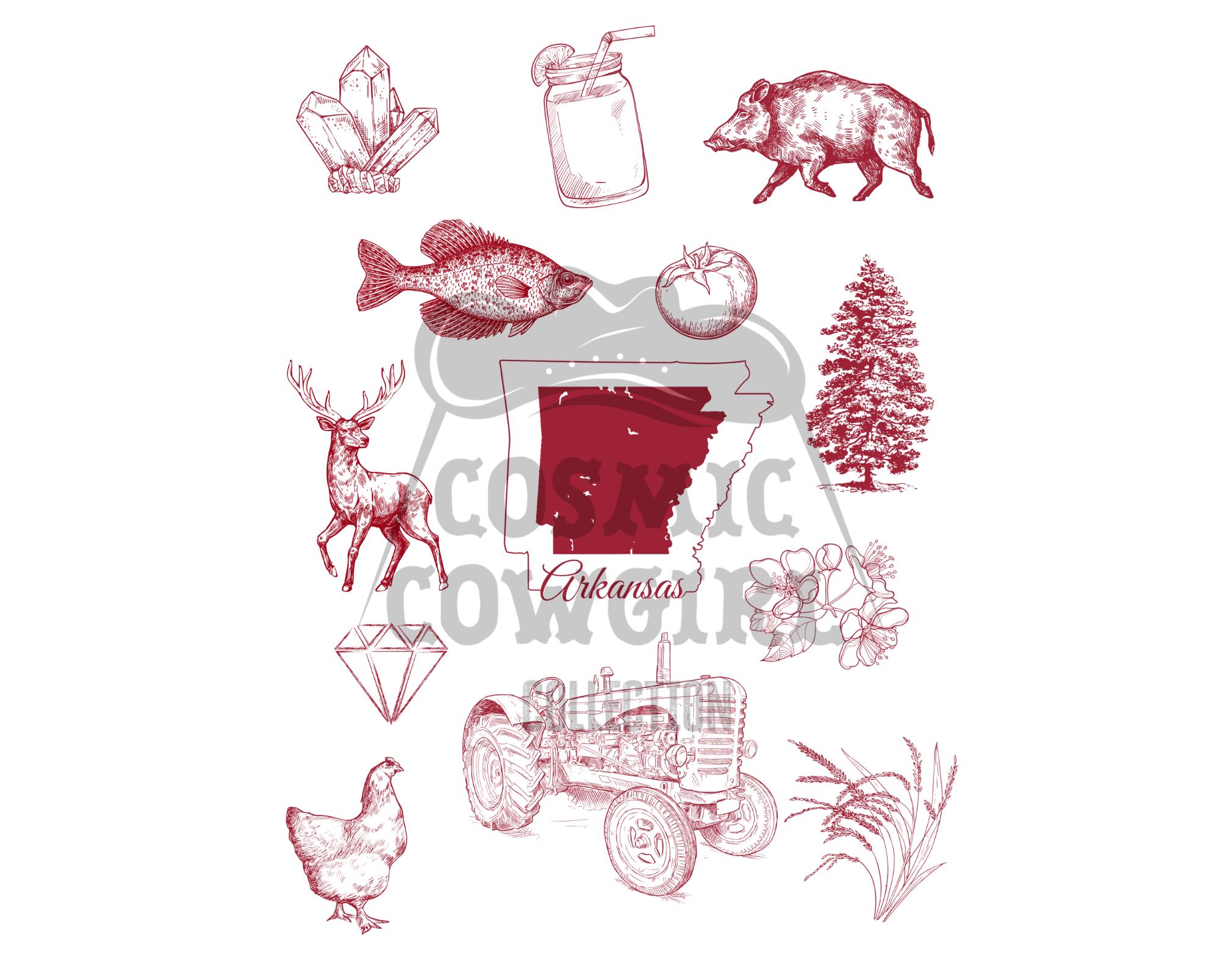 Arkansas State Symbols PNG File - Etsy