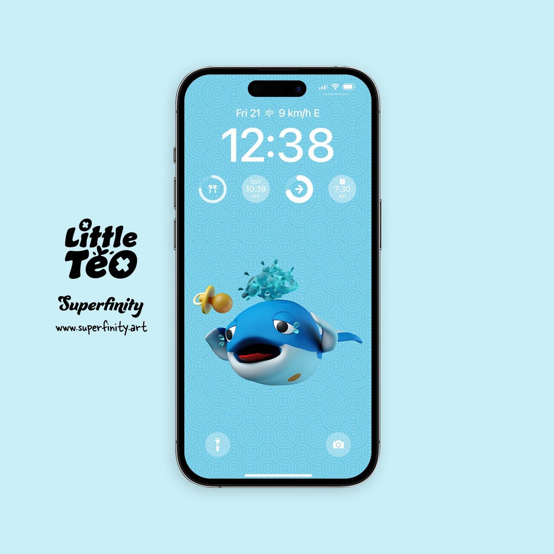 Cute Cry Baby Whale Phone Wallpaper | Kawaii Little Tantrum Tears | Sad ...
