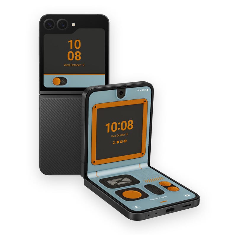 Galaxy Z Flip Prototype 2 Phone Wallpaper | Future Handheld Gadget ...