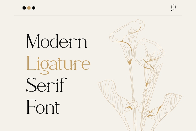 Munchie Font - Modern Serif Font, Branding Font, Logo Font, Ligature ...