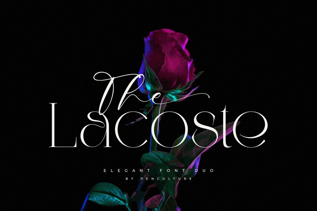 The Lacoste - Calligraphy Font, Serif Font, Modern Font, Handwritten ...