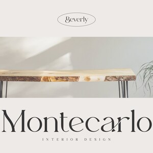 Beverly Font - Modern Serif Font, Branding Font, Logo Font, Ligature ...