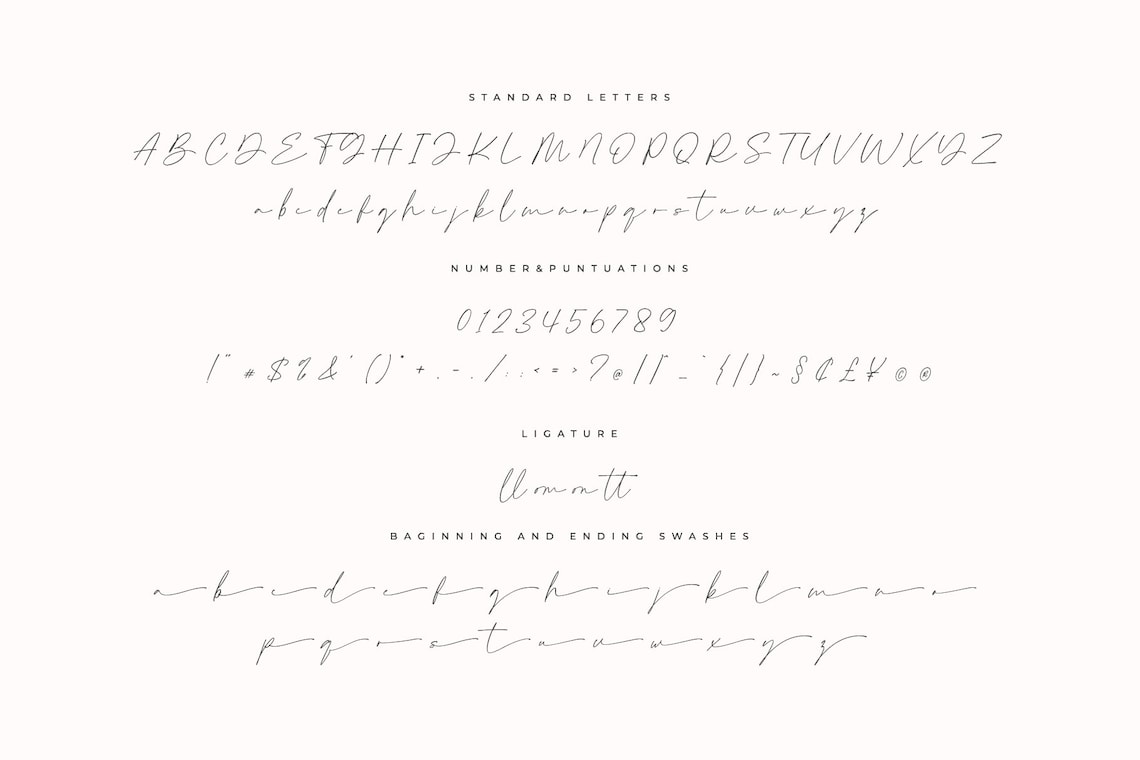 Modern Calligraphy Font Handwritten Font Wedding Font - Etsy