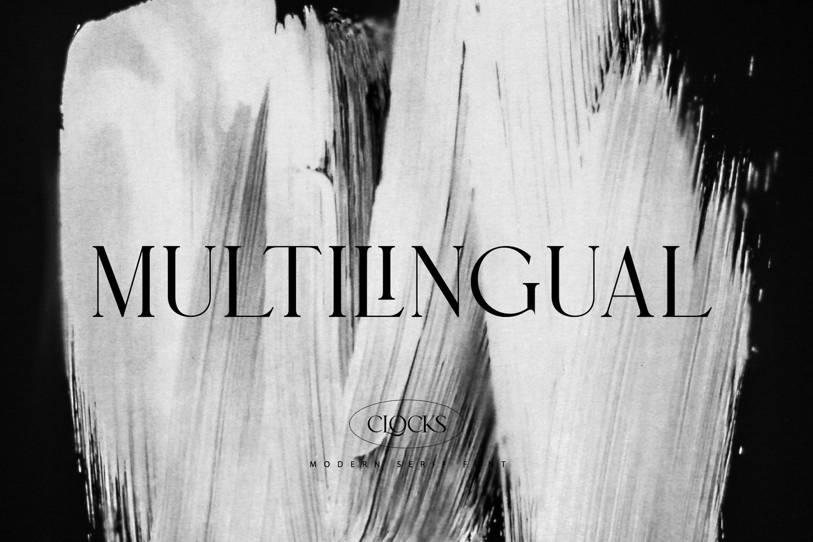 Clocks Modern Serif Font, Branding Font, Logo Font, Ligature Font ...