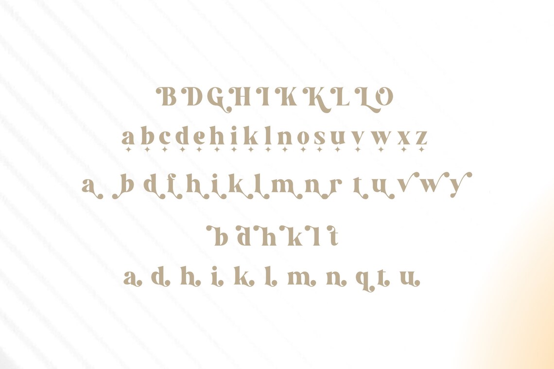 Golden Radiant Modern Serif Font Branding Font Logo Font - Etsy