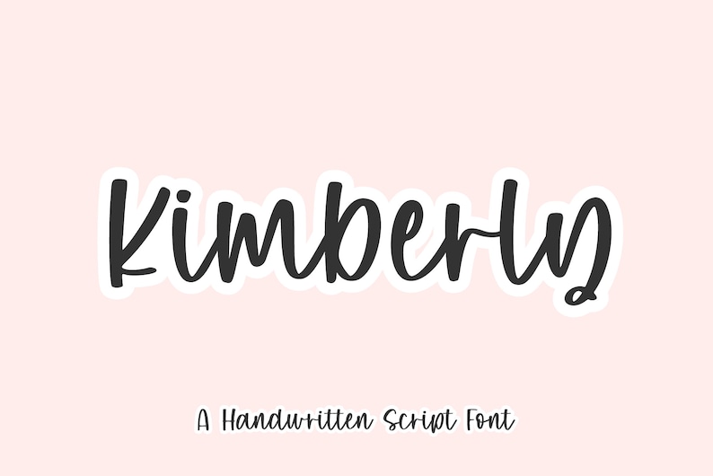 Kimberly Handwritten Font Script Font Cricut Fonts - Etsy