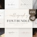 Font Bundle, Craft Font Bundle, Script Font, Handwritten Fonts, Canva ...