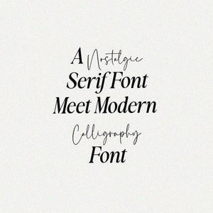 Calligraphy Font, Serif Font, Handwritten Font, Modern Font, Cricut ...