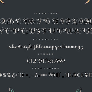 Modern Calligraphy Font, Script Font, Wedding Font, Font With Tails ...