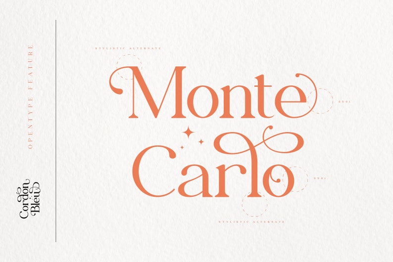 Cordon Bleu Font - Modern Serif Font, Branding Font, Logo Font, Fonts ...