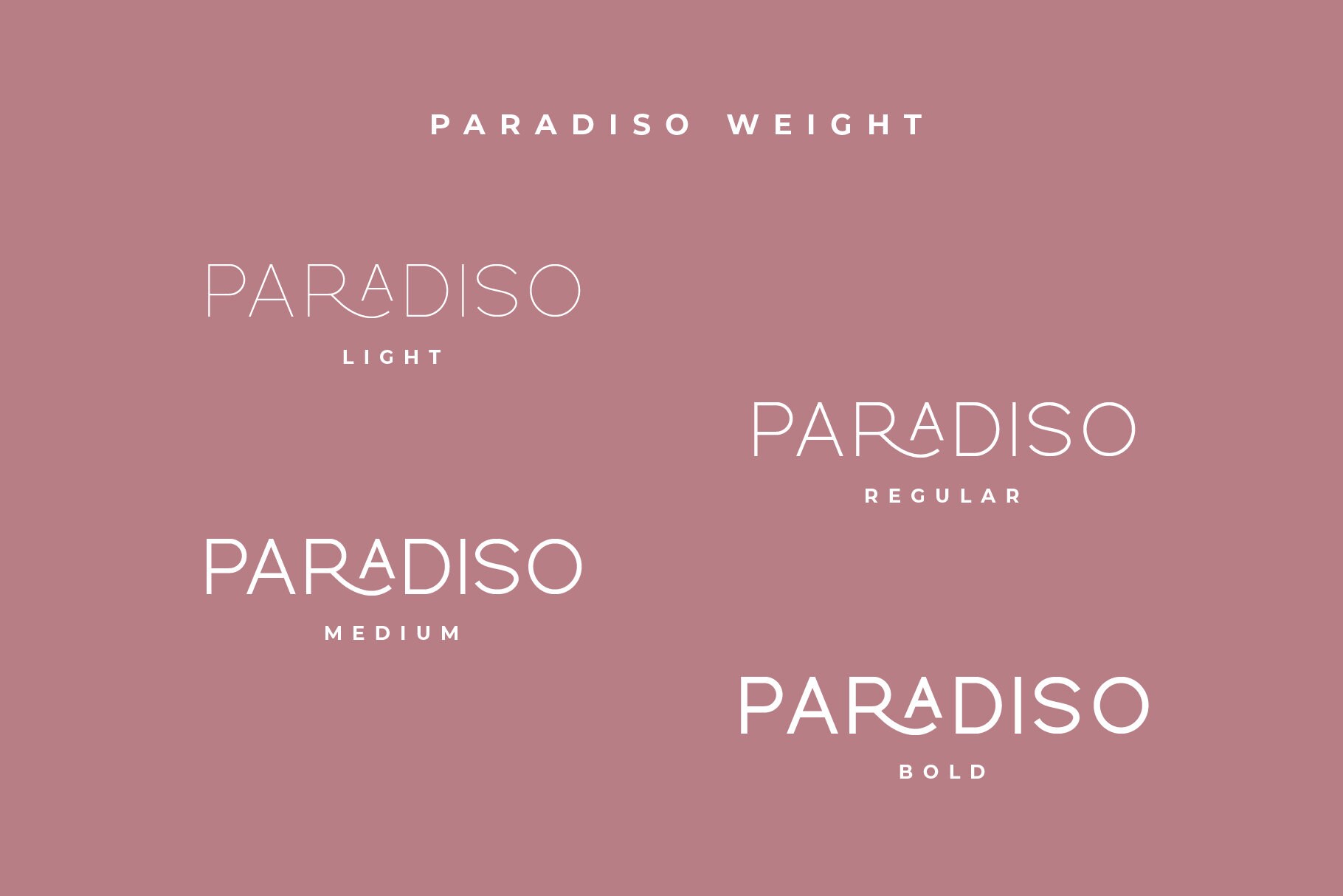 Paradiso Modern Sans Serif Font Branding Font Logo Font - Etsy UK