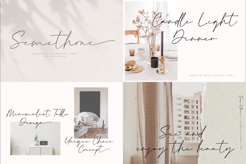 Calligraphy Font Bundle Editable Template License (corjl/templett ...