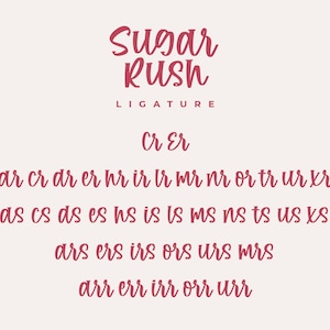 Sugar Rush - Handwritten Font, Script Font, Cricut Fonts, Procreate ...