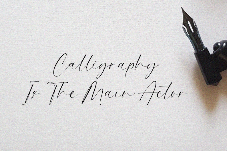 Calligraphy Font, Script Font, Wedding Font, Modern Font, Invitation ...