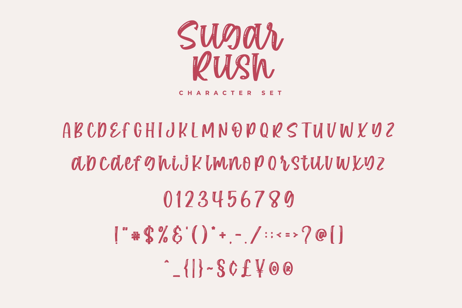 Sugar Rush Handwritten Font Script Font Cricut Fonts - Etsy
