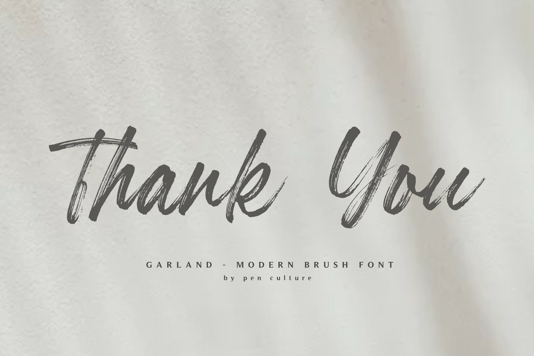 Garland Brush Font Modern Brush Font Script Font Cursive - Etsy