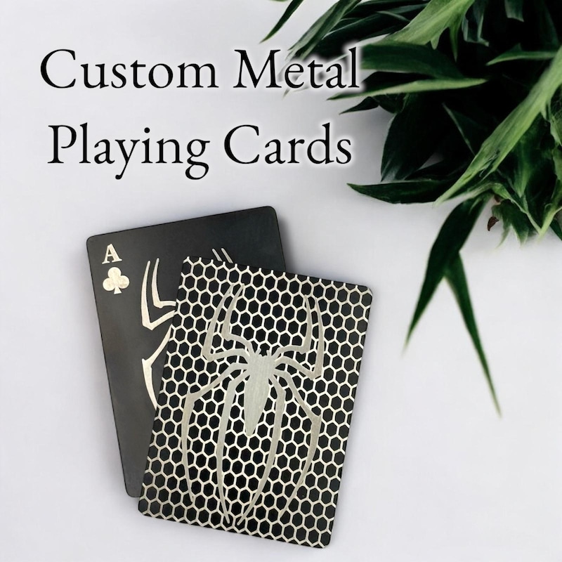 Metal Playing Cards - Etsy