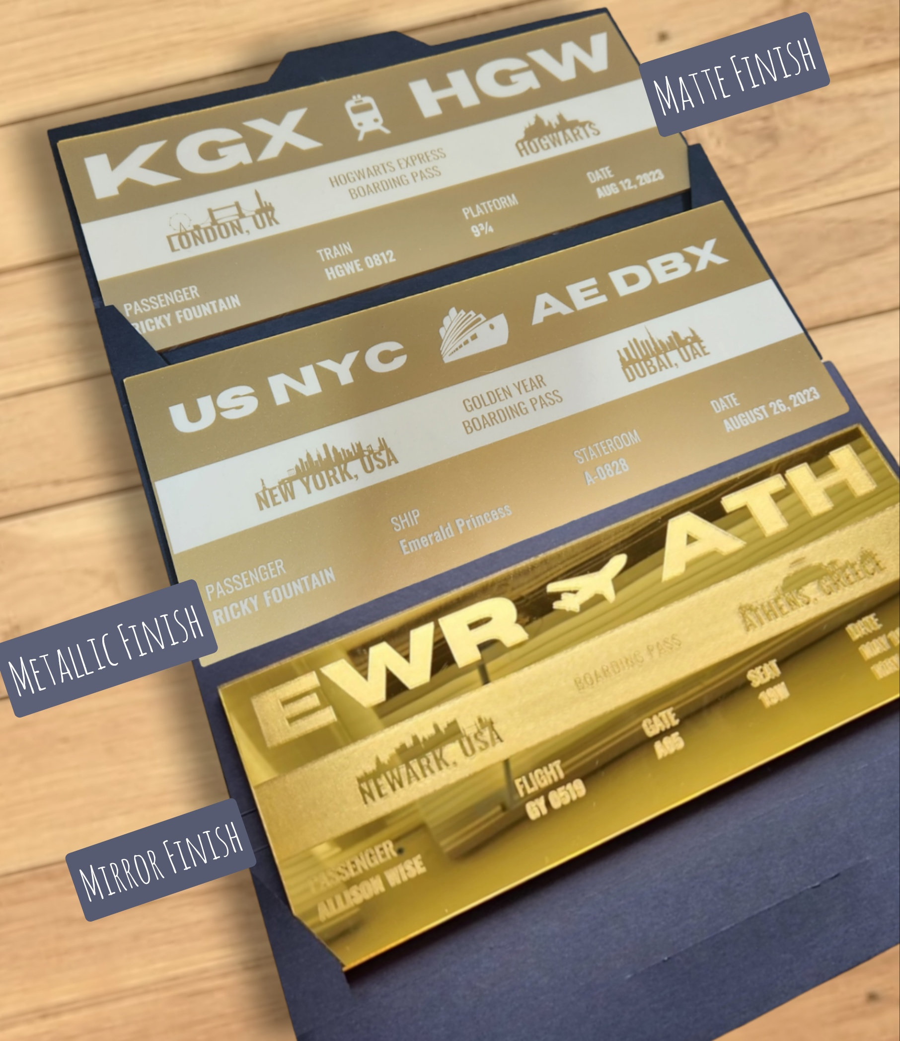 Luxury Golden Cruise Ticket | Boarding Pass, Surprise Trip, Boarding ...