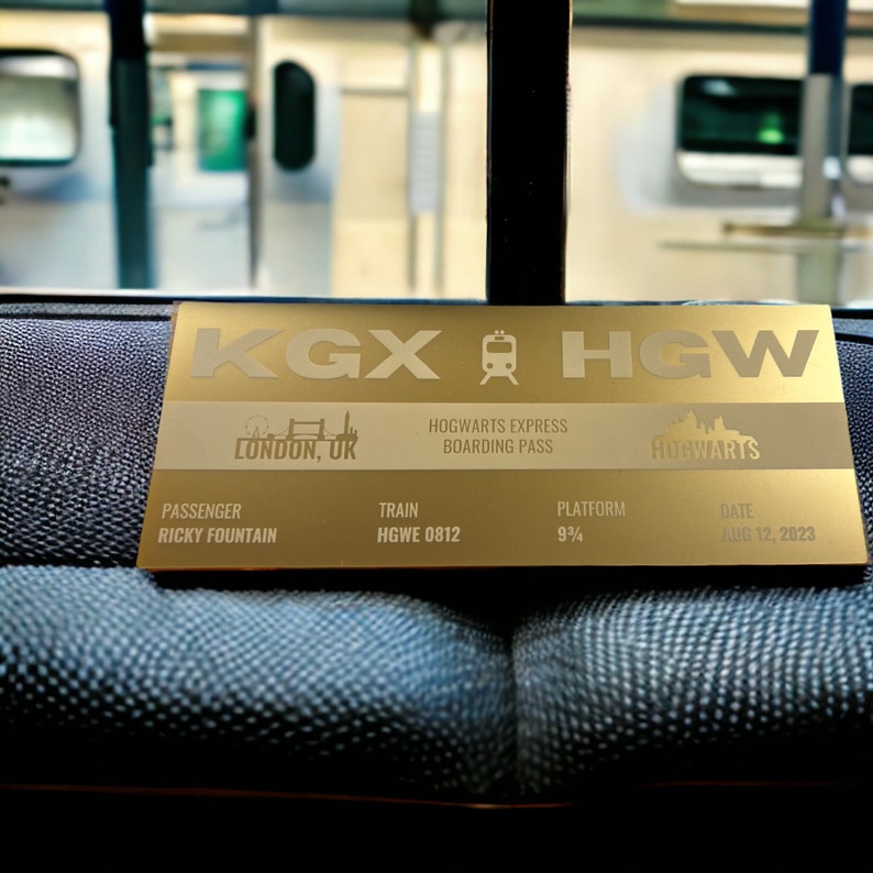 Luxury Golden Train Ticket | Boarding Pass, Surprise Trip, Boarding ...