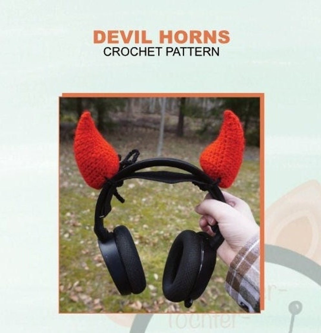 Crochet Pattern Headset Devil Horns - Etsy