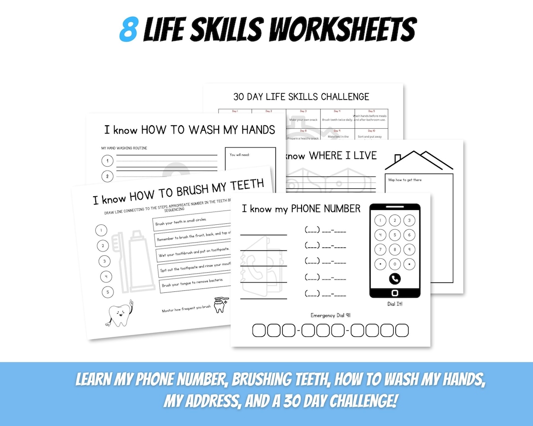 Printable Life Skills Teaching Resources: Worksheets, Activities & More ...