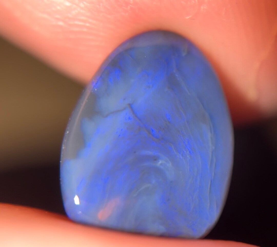 2.2ct Sheen Pattern Picture Stone Black Opal - Etsy