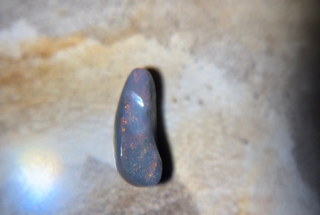 0.6ct Freeform Full Spectrum Black Opal - Etsy