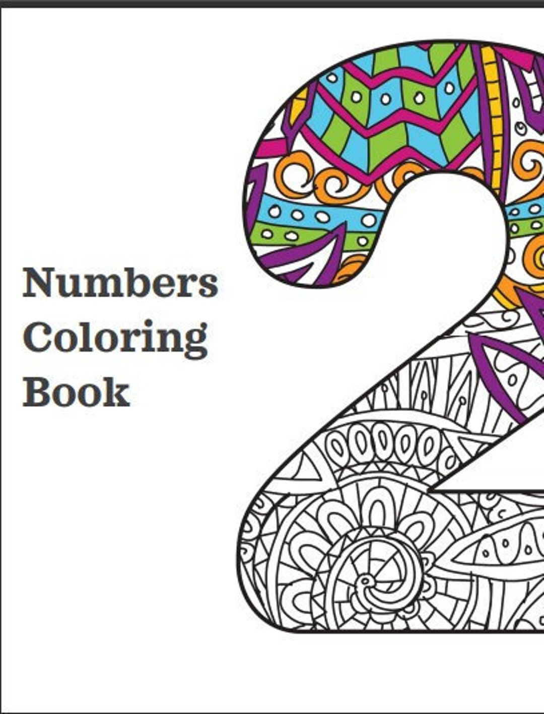 Numbers Coloring Book - Etsy