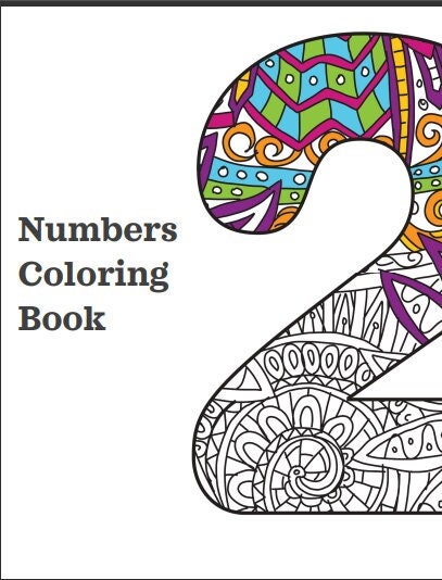 Numbers Coloring Book - Etsy