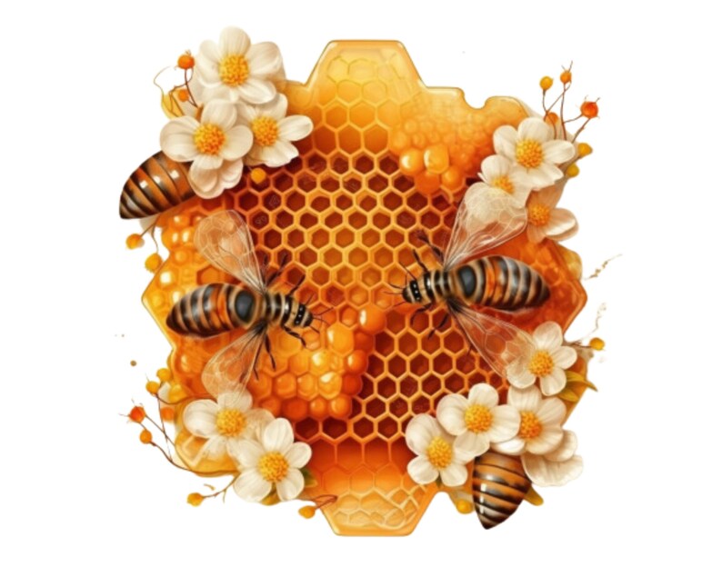 Honey Jar Clipart Watercolor Honey Bee Clipart Honey PNG - Etsy